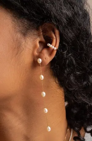 LOCAL ECLECTIC Freshwater Pearl Drop Earrings