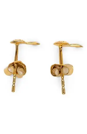 LOCAL ECLECTIC 9k Mushroom Stud Earrings