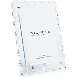 TARA WILSON DESIGNS Scallop Picture Frame - Clear