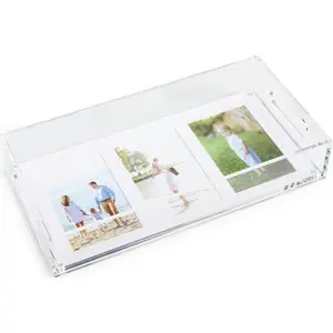 TARA WILSON DESIGNS Large Photo Tray - Clear