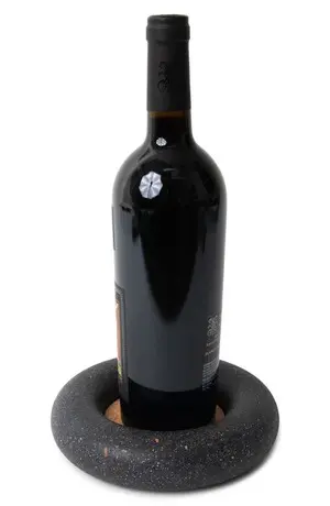 PRETTI.COOL Wine Bottle Coaster - Black Terrazzo
