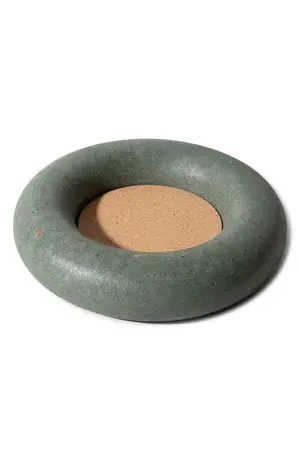 PRETTI.COOL Wine Bottle Coaster Dark Green Terrazzo