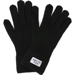 ARCTIC FOX & CO Recycled Bottle Knitted Gloves Black Onyx