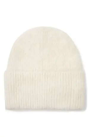 ARCTIC FOX & CO Alpaca Blend Cuffed Beanie - Arctic White