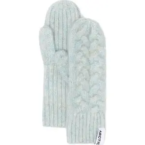 ARCTIC FOX & CO The Mohair & Merino Wool Blend Mittens - Ocean Mist