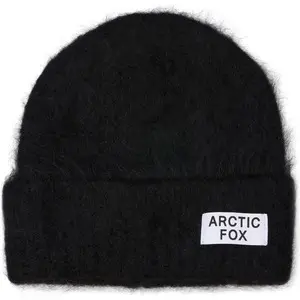 ARCTIC FOX & CO Mohair And Merino Wool Blend Beanie - Ebony Black