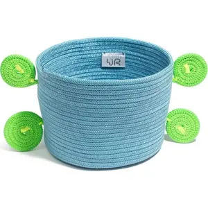 UGLY RUGLY Spiral Storage Basket - Baby Blue/lime