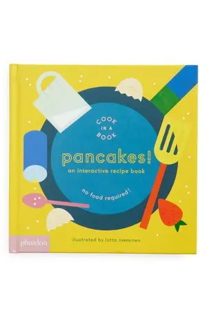 PHAIDON PRESS Pancakes!: An Interactive Recipe Book' Board Book - Blue/yellow