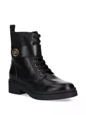 Liu Jo Logo-appliqué Combat Boots