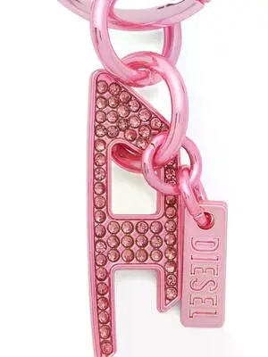 DIESEL® Rhinestone Charm Keyring