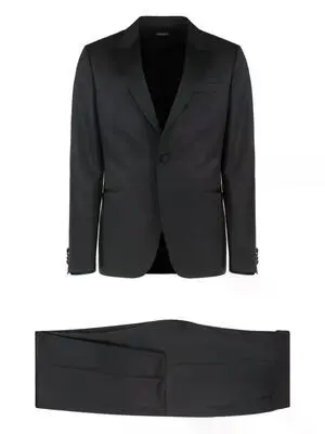 Zegna Single-breasted Suit - Black