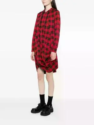 Comme Des Garçons Plaid Zip-up Dress