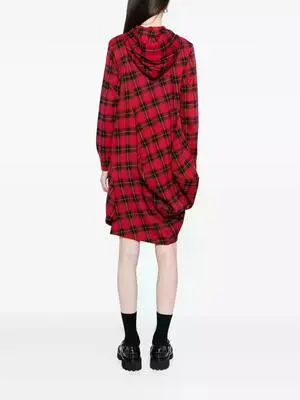 Comme Des Garçons Plaid Zip-up Dress