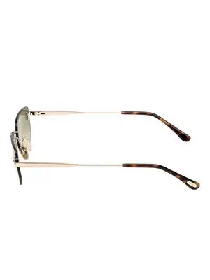 TOM FORD Rimless Rectangle-frame Sunglasses
