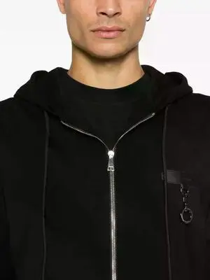 YES LONDON Logo Patch Zip-up Hoodie