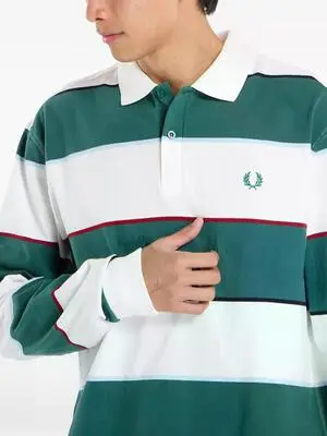 Fred Perry Striped Long-sleeve Polo Shirt