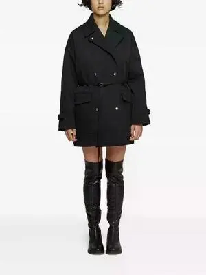OOF WEAR Double-breasted Belted Coat