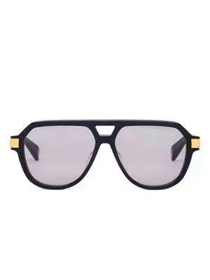 Balmain Geometric-frame Sunglasses - Black