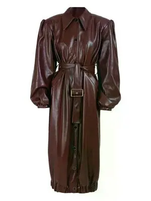 ROWEN ROSE Belted Buttoned Coat