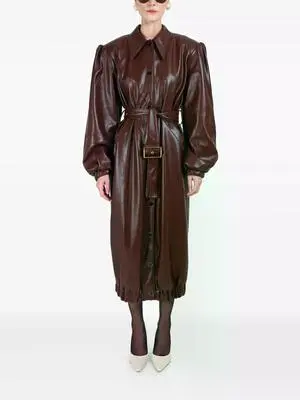 ROWEN ROSE Belted Buttoned Coat