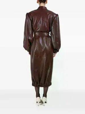 ROWEN ROSE Belted Buttoned Coat