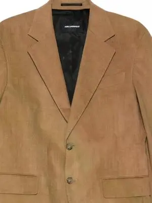 Karl Lagerfeld Corduroy Single-breasted Blazer