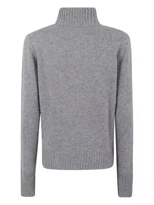 ALLUDE Roll-neck Sweater - Grey