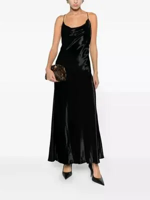 Alberta Ferretti Scoop-neck Midi Dress