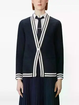 Thom Browne Tuck-stitch V-neck Cardigan