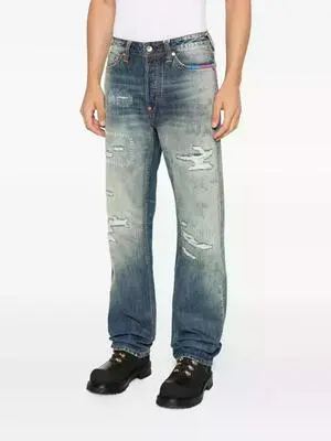 EVISU Distressed Jeans