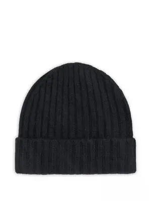 Boggi Milano Cashmere Beanie - Black