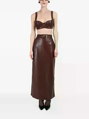 ROWEN ROSE Belted Skirt