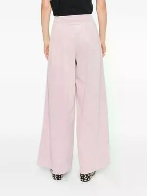 HANNES ROETHER Pleated Corduroy Trousers