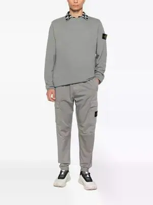 Stone Island Elastic-waistband Cargo Pants - Grey