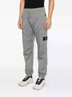 Stone Island Elastic-waistband Cargo Pants - Grey