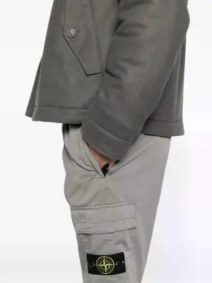 Stone Island Elastic-waistband Cargo Pants - Grey