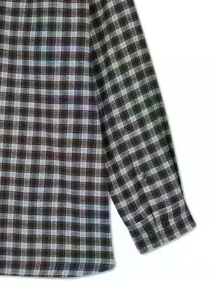 STUDIO TOMBOY Hooded Check-pattern Shirt