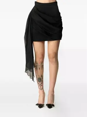 Elisabetta Franchi Sash-detail Draped Mini Skirt