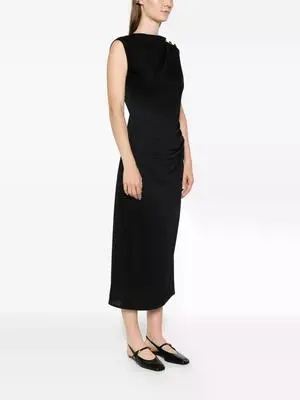 Marella Draped Button Embellished Dress