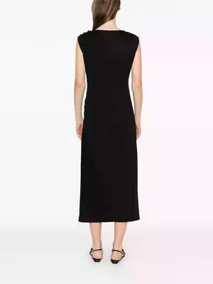 Marella Draped Button Embellished Dress