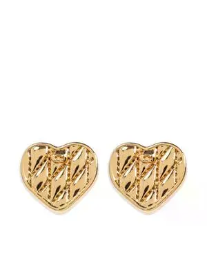 Coach Heart-shaped Stud Earrings - Gold
