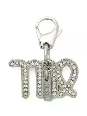 Diesel Charm Keyring - Silver