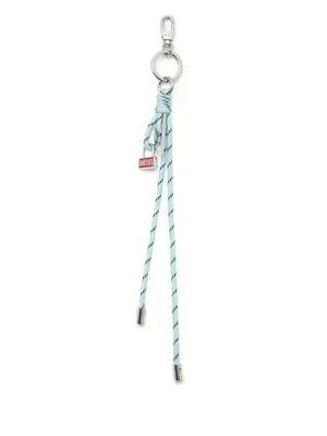 DIESEL® Padlock Rope Charm Keyring - Blue