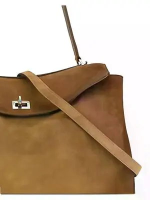 Balenciaga Medium Rodeo Leather Tote Bag - Brown