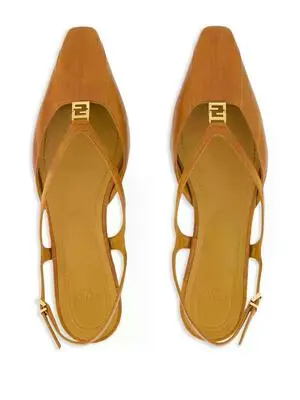Fendi Ffold Flat Pumps