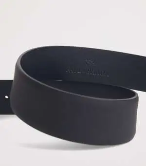 Paul & Shark Leather Fin-buckle Belt