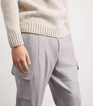Eleventy Stretch-wool Cargo Trousers