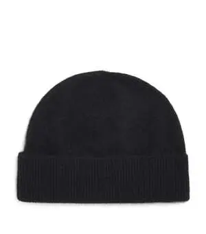 JOSEPH Cashmere Brushed Beanie - Black