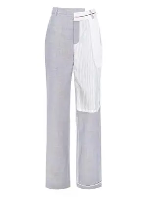 CUANNA Pinstripe Panel Trousers