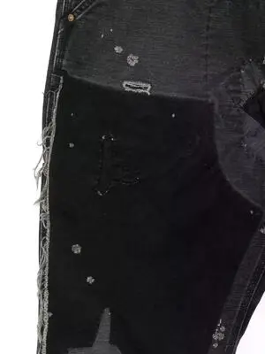 SAINT MXXXXXX Patchwork Bootcut Jeans